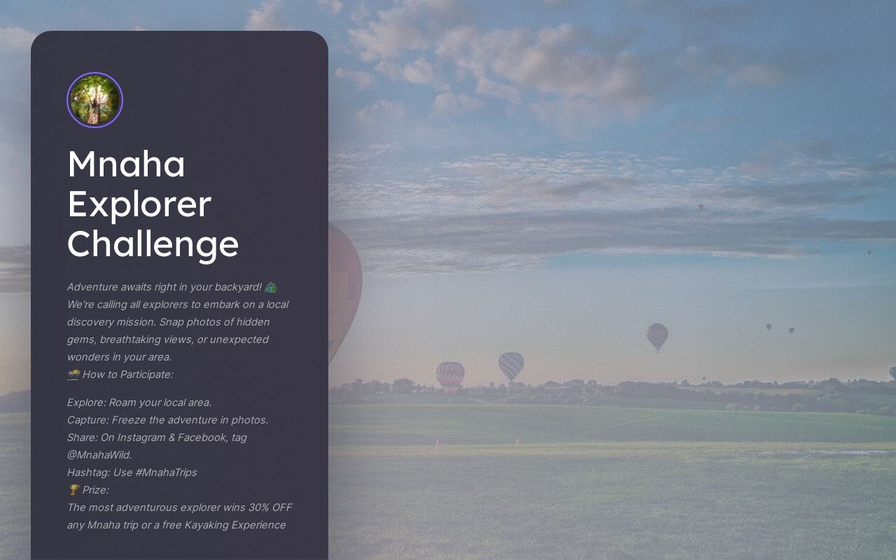 Mnaha Explorer Challenge